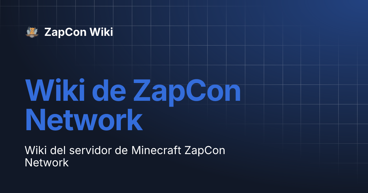 Wiki de ZapCon Network | ZapCon Wiki